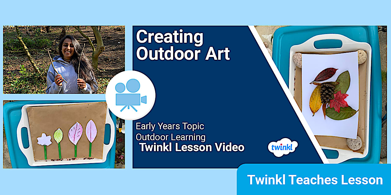 Leaf Rubbing Art Video Lesson | Early Years Outdoor Learning