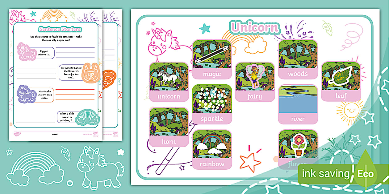 Encouraging Early Writing at Home: Unicorn Writing Prompts