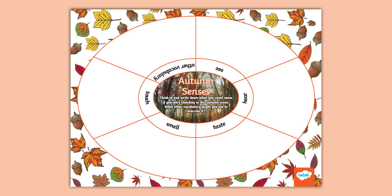 Autumn Senses Around the Table (teacher made) - Twinkl