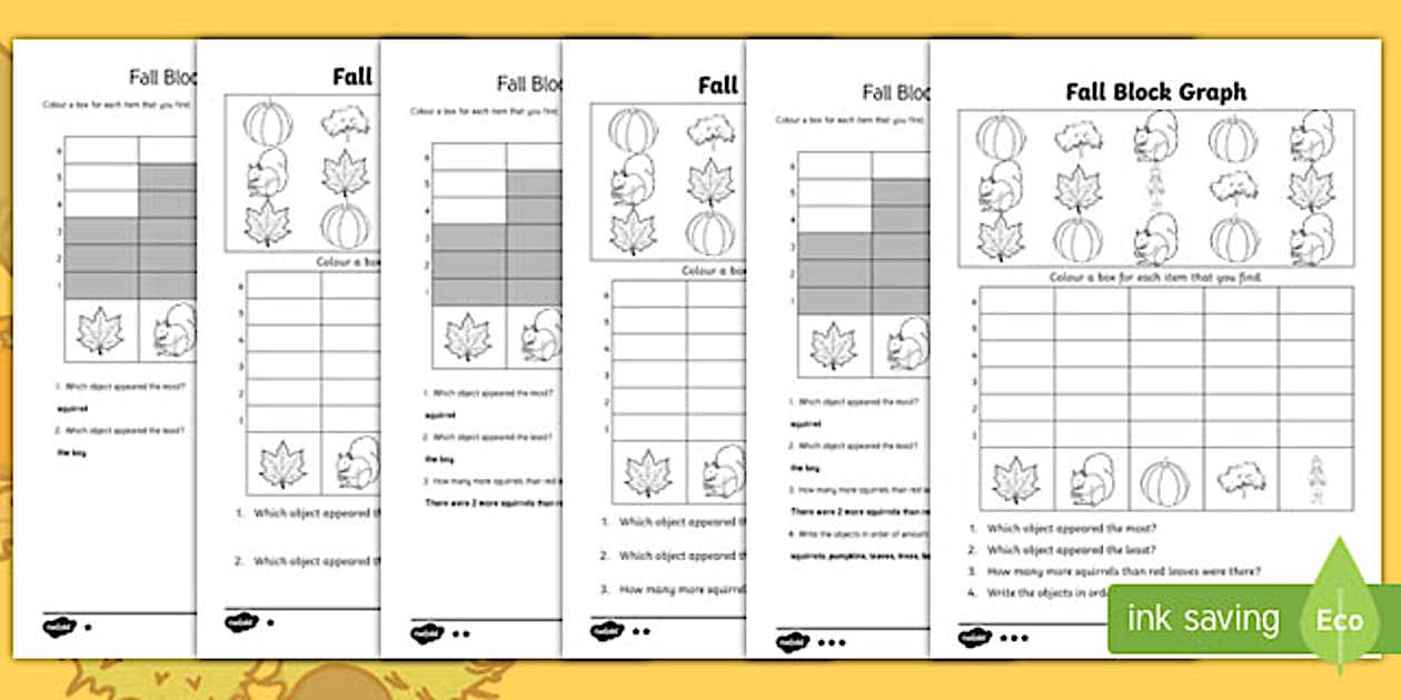 Fall Graphing Worksheet | Fall Season | Twinkl USA - Twinkl