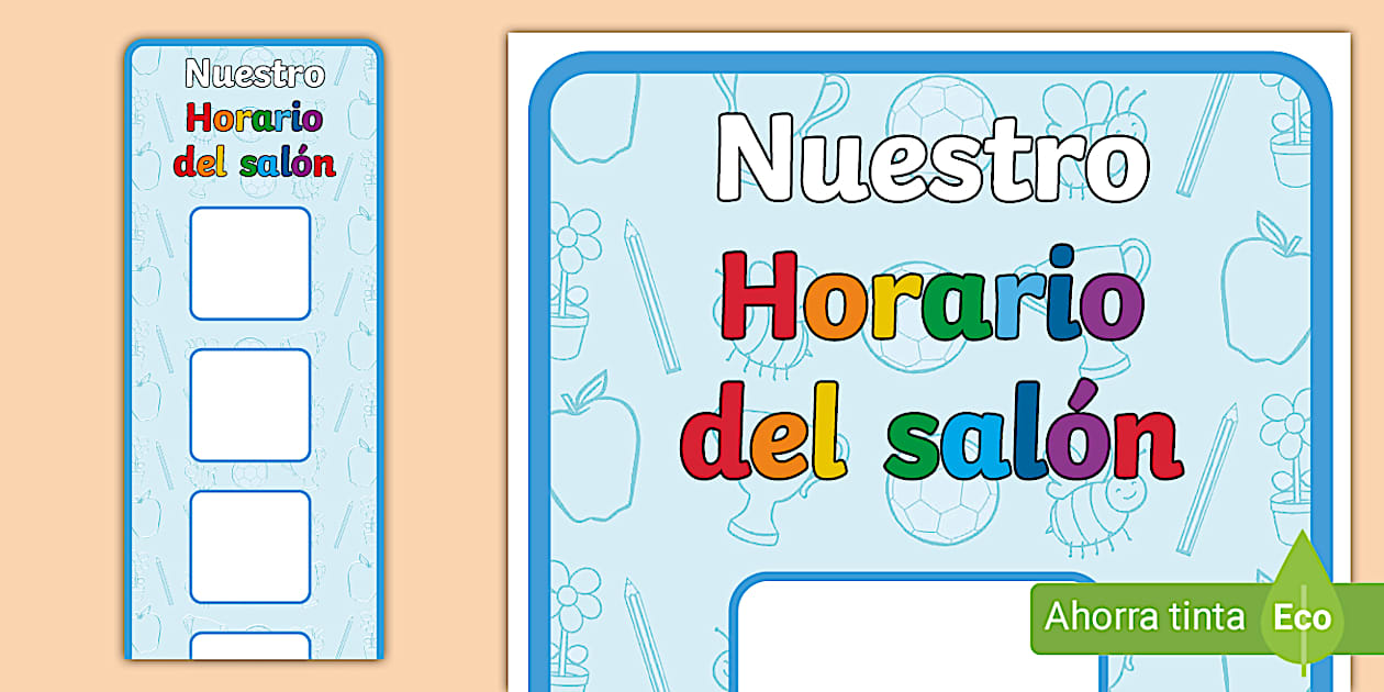 Horario visual (Teacher-Made) - Twinkl