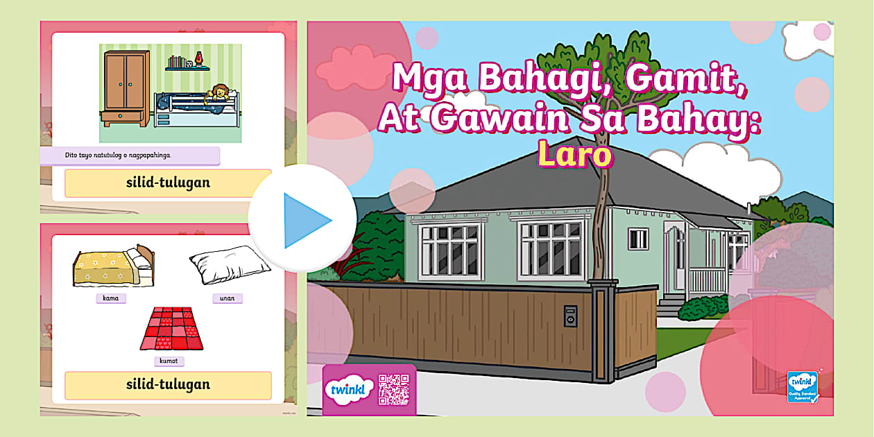 Mga Bahagi Ng Bahay: Laro | Kinder | Twinkl (teacher made)