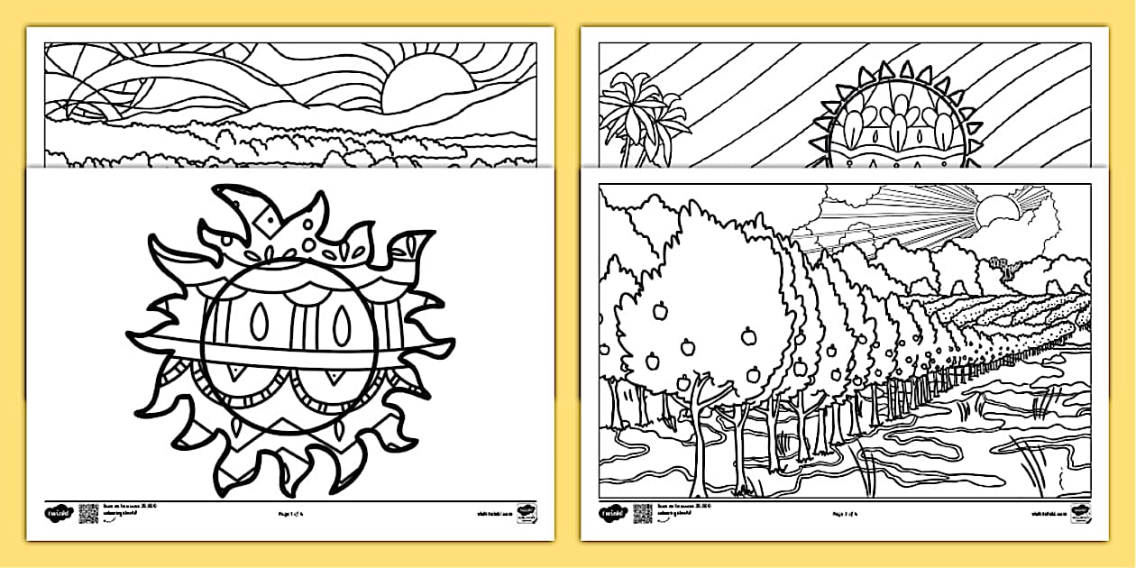 Art Therapy Colouring Pages to Print - Mindfulness | Twinkl