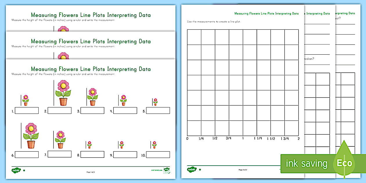 Measuring Flowers: Interpreting Line Plots Differentiated Activities