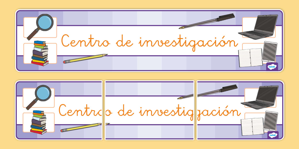 Cartel: Centro de investigación (Teacher-Made) - Twinkl