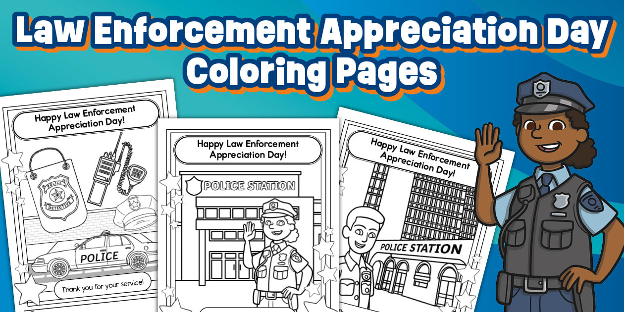 Law Enforcement Appreciation Day Coloring Pages