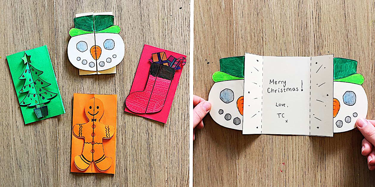Christmas Folding Cards Pack | Christmas Crafts