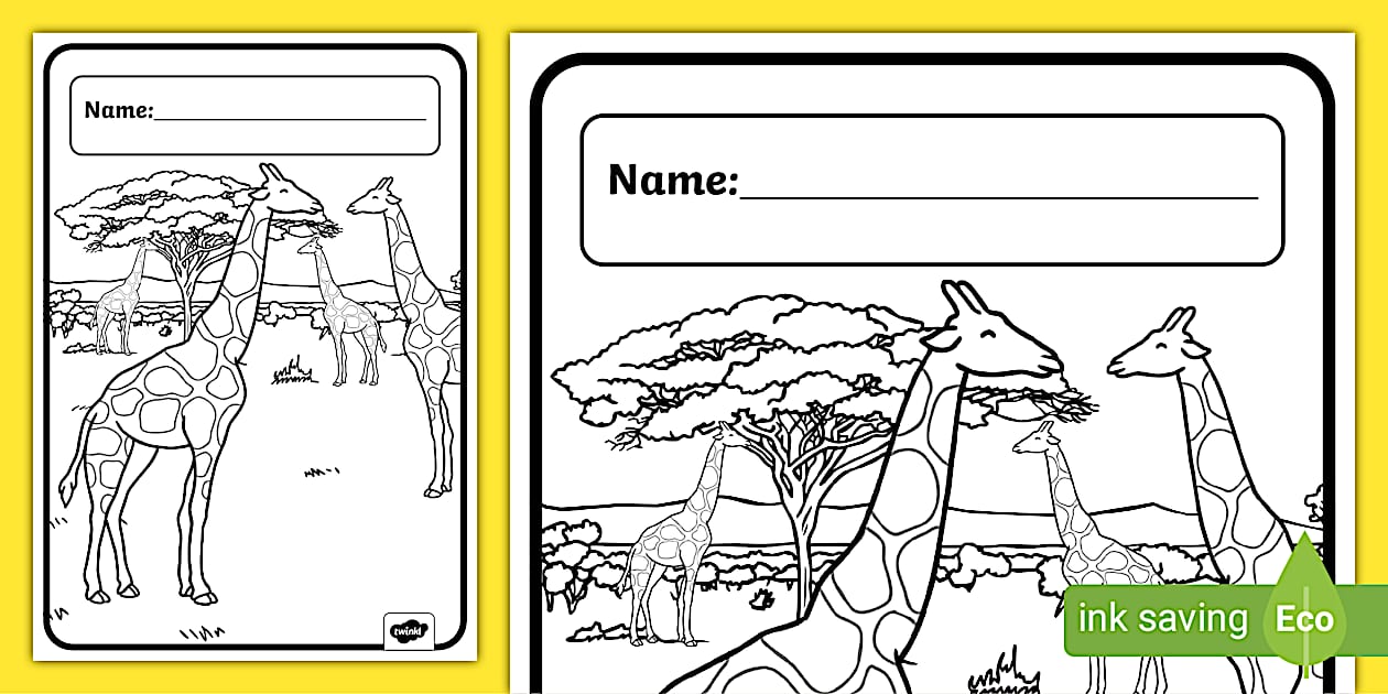 A Great Giraffe Colouring Book Cover | Twinkl | KS1 - Twinkl
