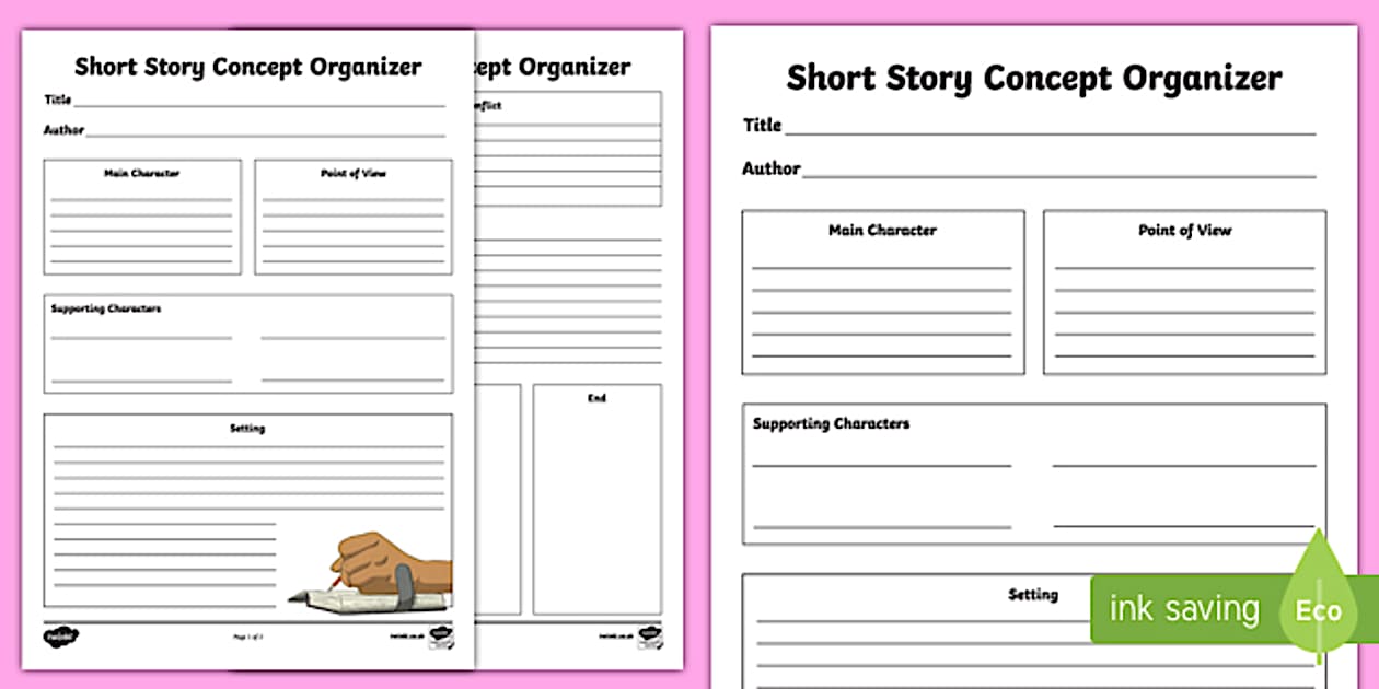 Short Story Concept Organizer Worksheet / Worksheet, worksheet