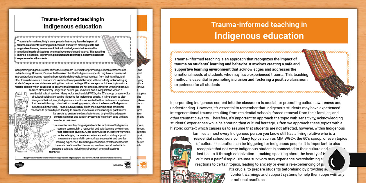 FREE! - Trauma-informed Teaching in Indigenous Education FREE! - Trauma-informed Teaching in Indigenous Education