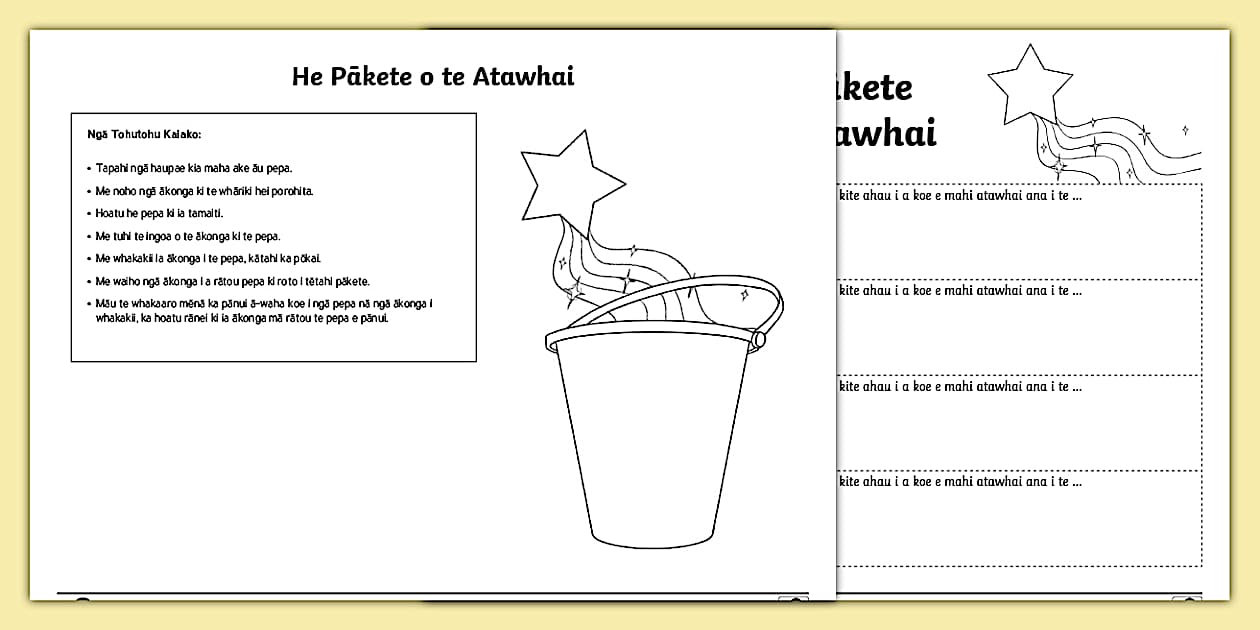He Pākete Atawhai (l'enseignant a fait) - Twinkl