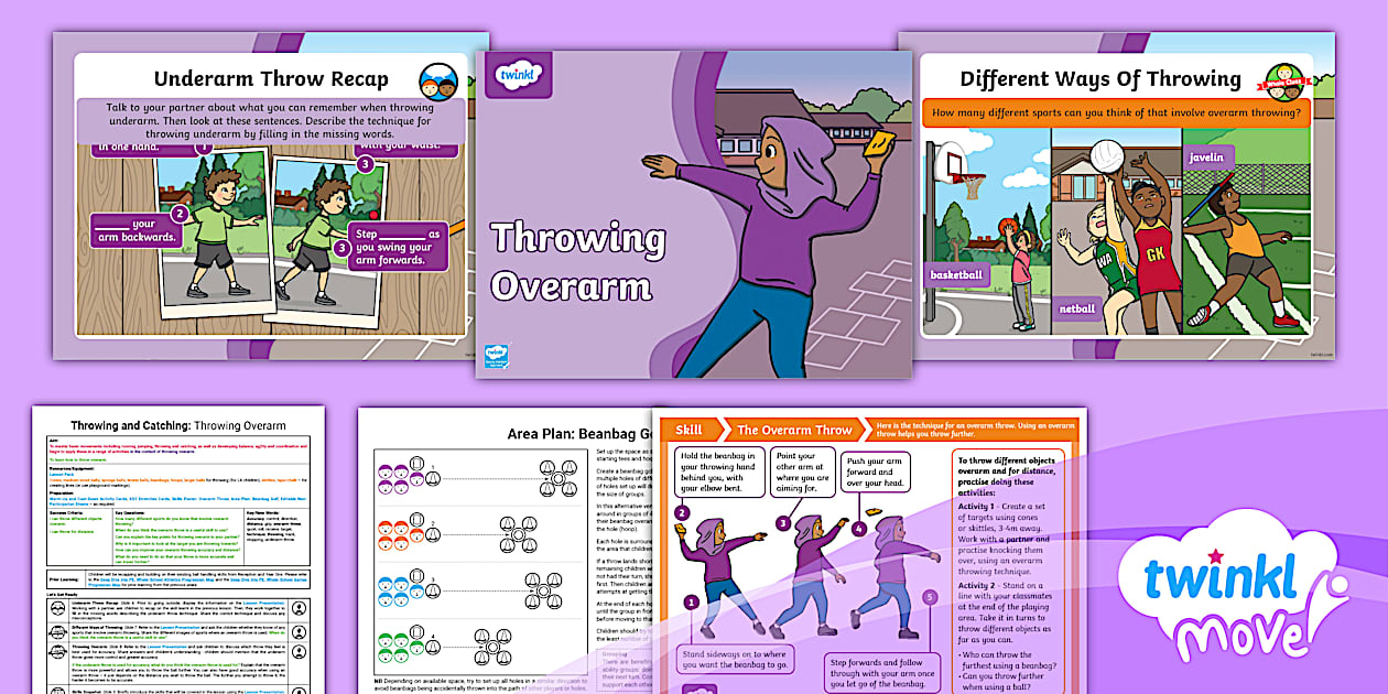 👉 Throwing Underarm Year 2 | PE Throwing and Catching Lesson 3