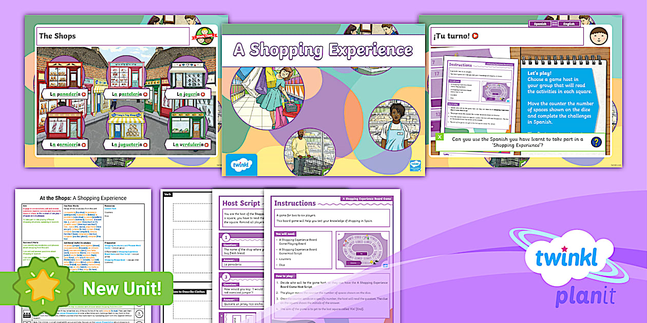 👉 PlanIt Year 6 Spanish Lesson: A Shopping Experience