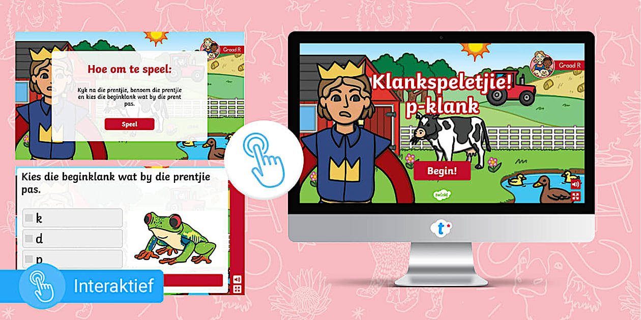 Graad R Klanke Aanlynspeletjie p (teacher made) - Twinkl