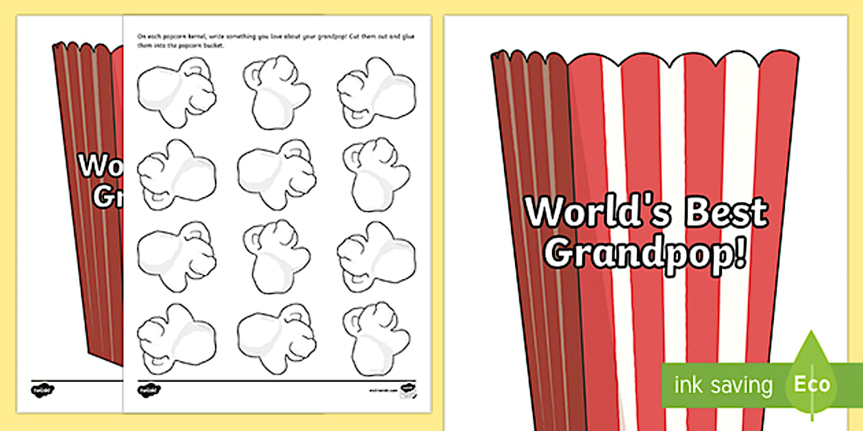 World’s Best Grandpa Worksheet | Award Certificate | Twinkl