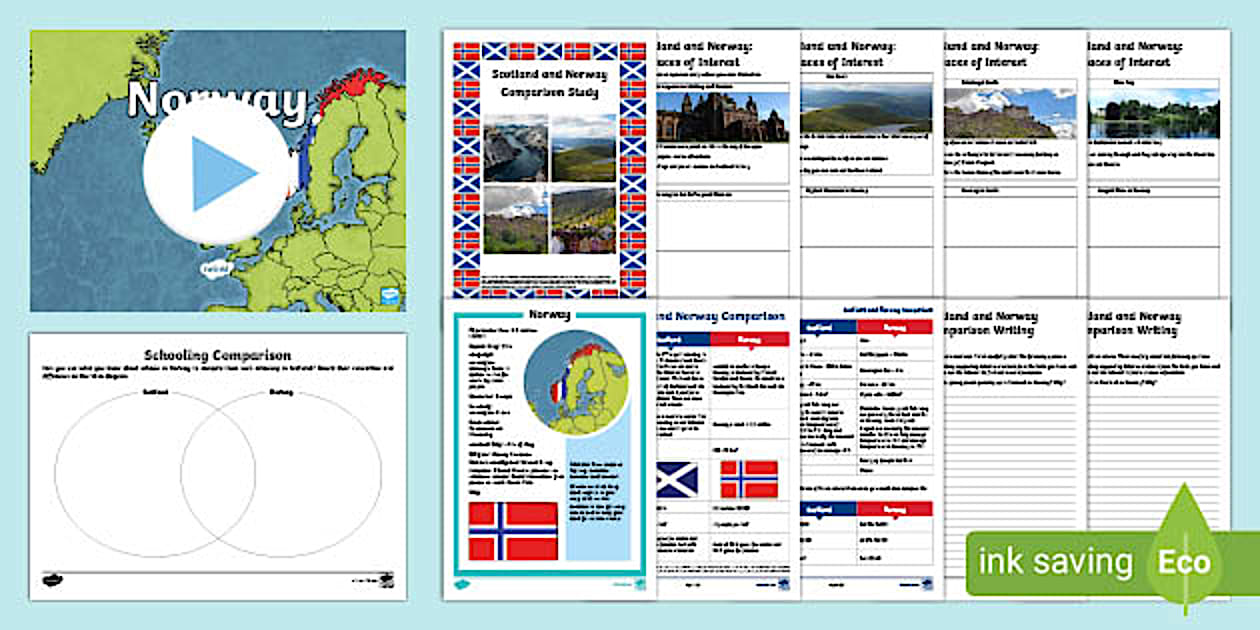 Scotland and Norway Comparison Resource Pack (Teacher-Made)