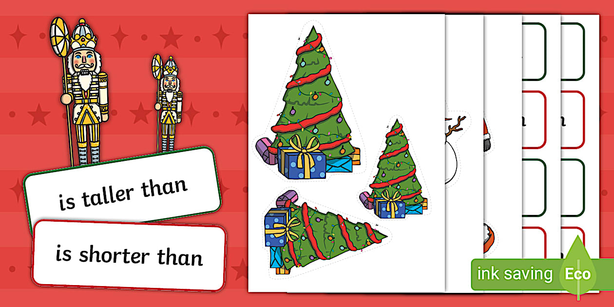 👉 Christmas Size Comparison Activity Sheet - Twinkl