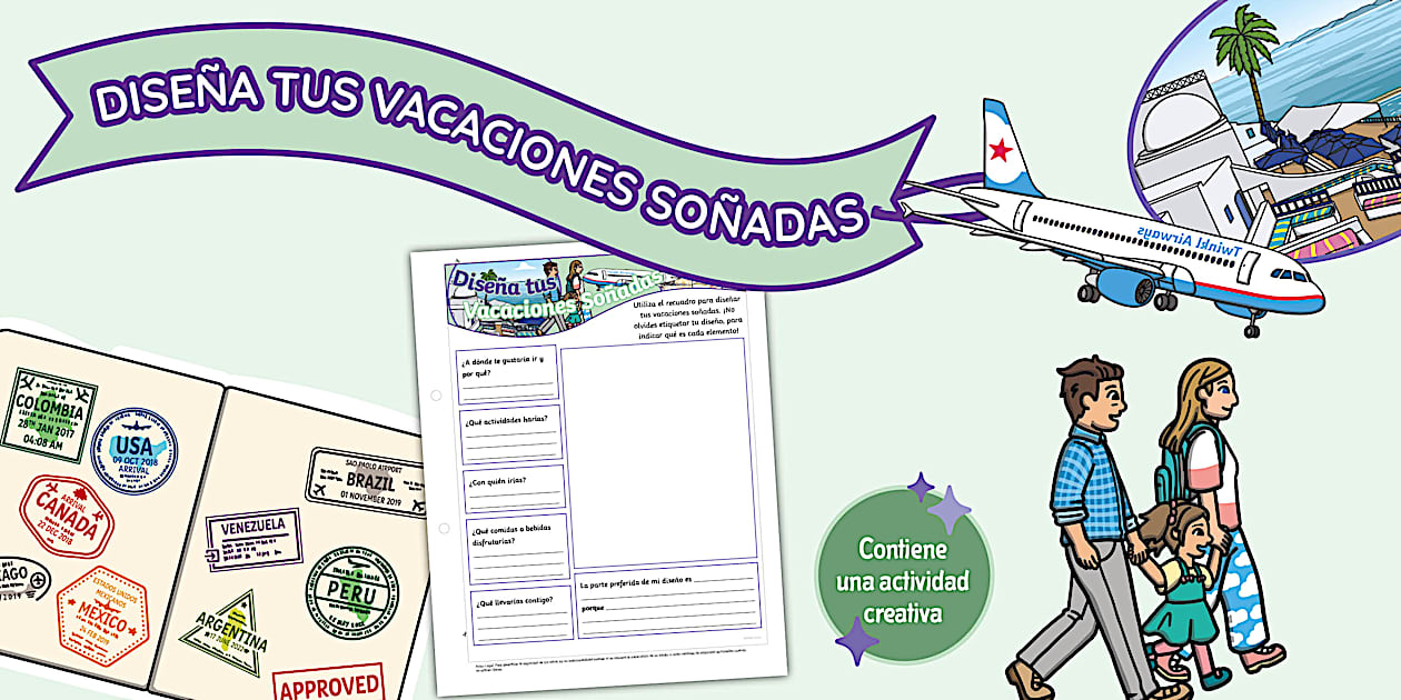 Guía de Trabajo: Diseña tus Vacaciones Soñadas