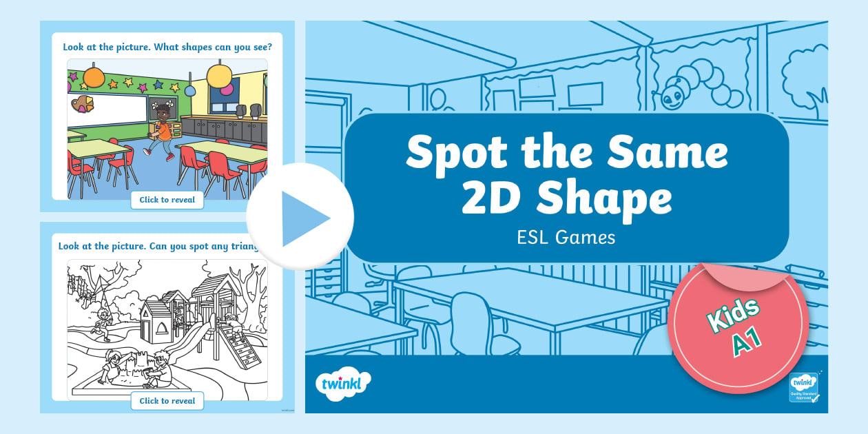 ESL Spot the Same 2D Shape Game (teacher made) - Twinkl