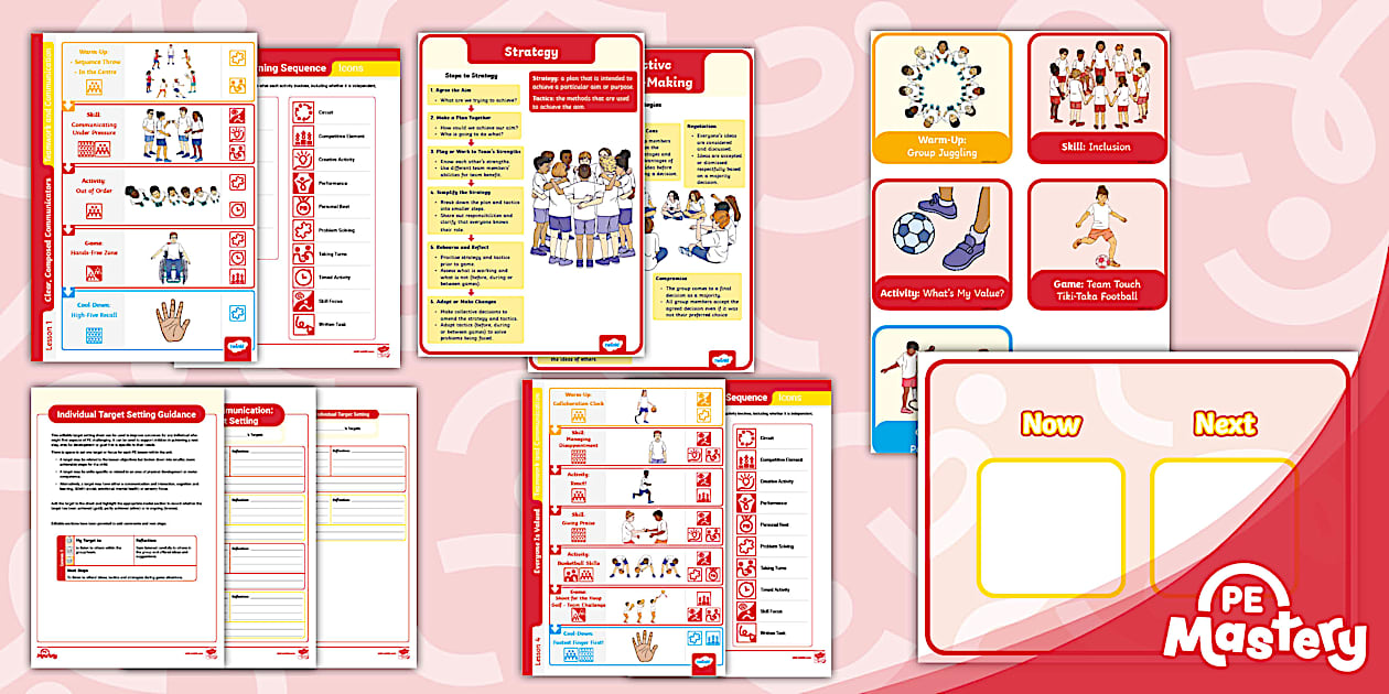 PE Mastery: Teamwork & Communication Inclusive Support Pack