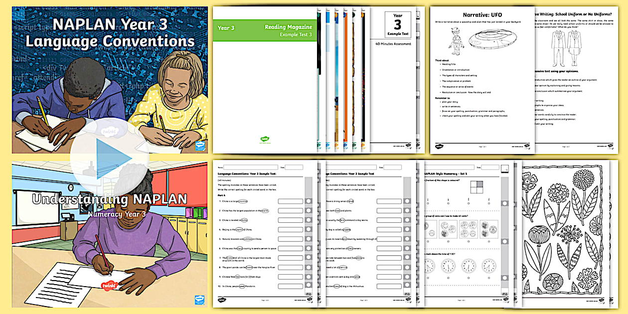 Year 3 NAPLAN Preparation and Practice Exams Resource Pack 5