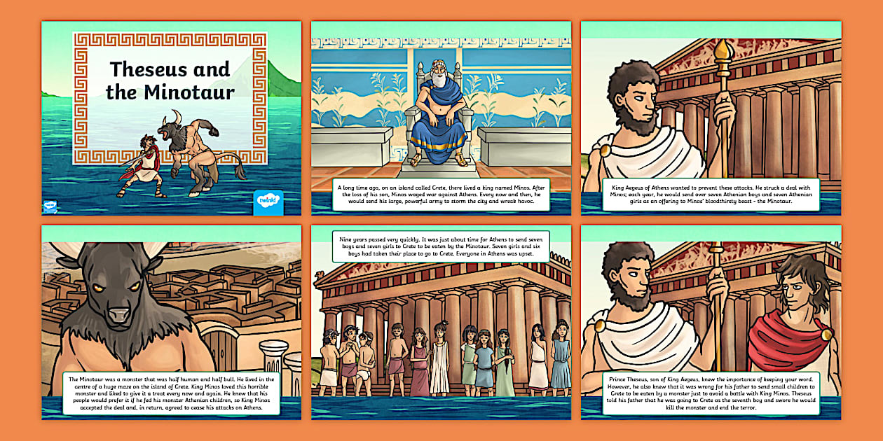 Theseus and the Minotaur Story (teacher made) - Twinkl