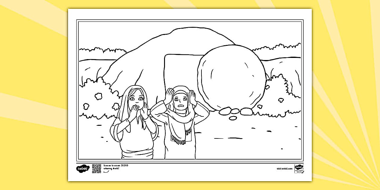 Mary Magdalene and Mary Colouring | Colouring Sheets
