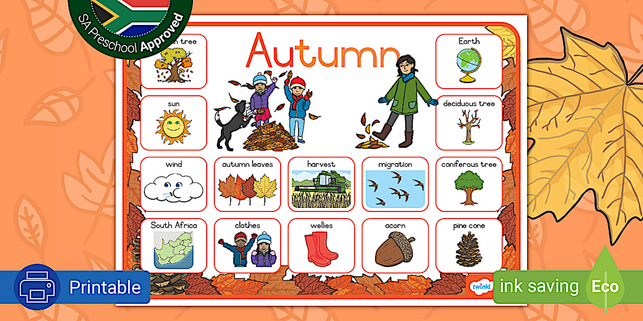 Autumn Communication Mat | Preschool Resources | Twinkl ZA