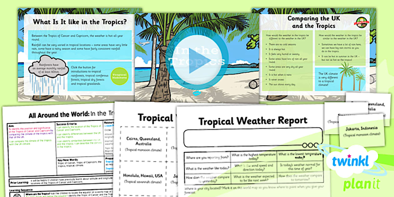 Geography: All Around the World: In the Tropics Year 4 Lesson Pack 4