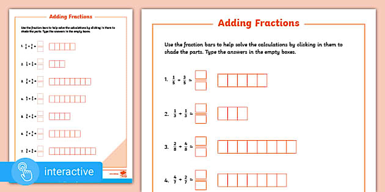 👉 White Rose Maths Supporting Y4: Add Fractions (Y3 Revision)