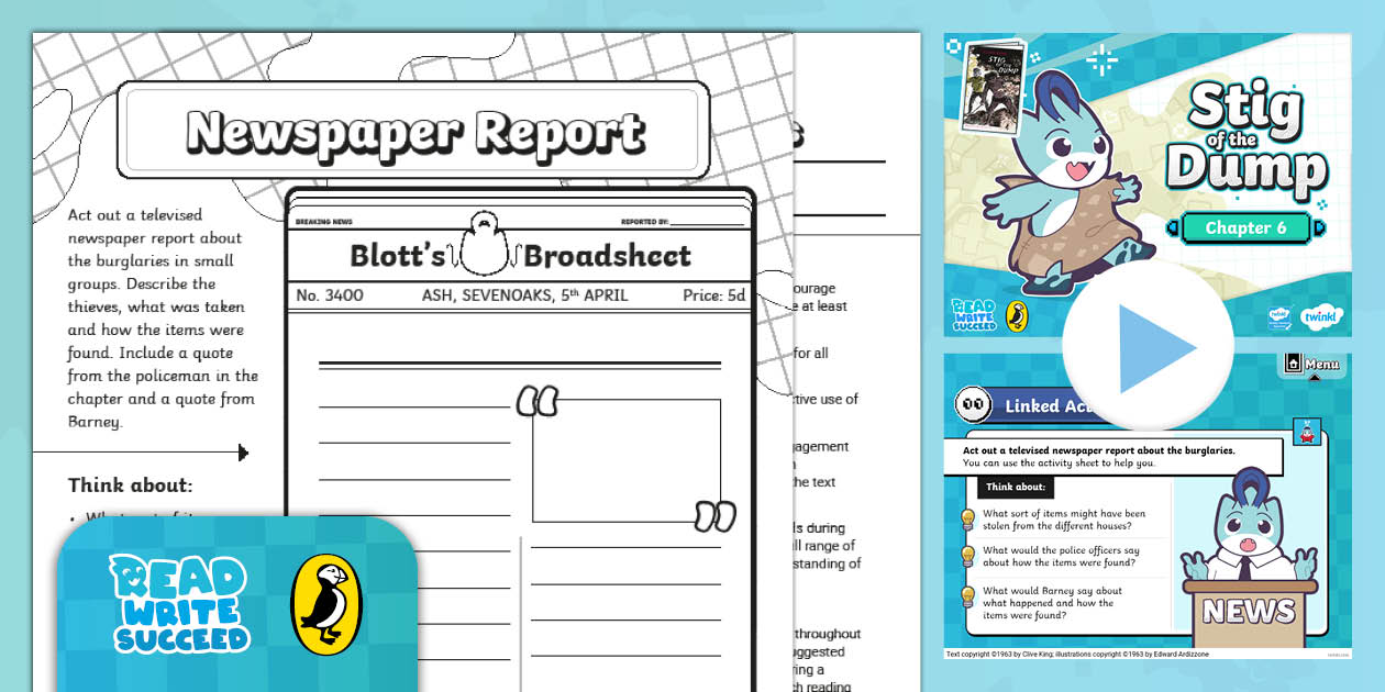 FREE! - Stig of the Dump Whole-Class Guided Reading Pack: Chapter 6 [LKS2]