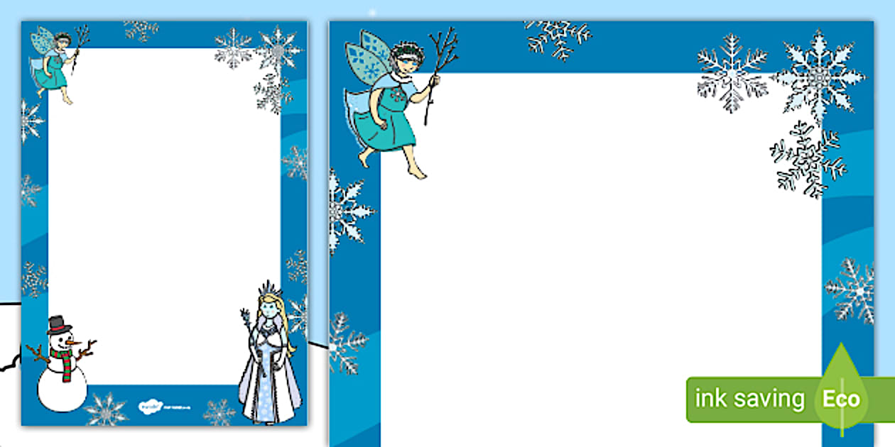 Winter Fairy Tale Editable Notes (teacher made) - Twinkl