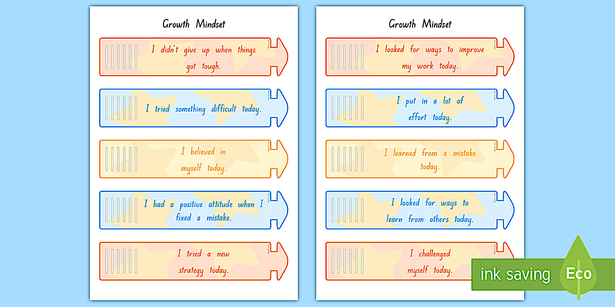Growth Mindset Wristband - Twinkl