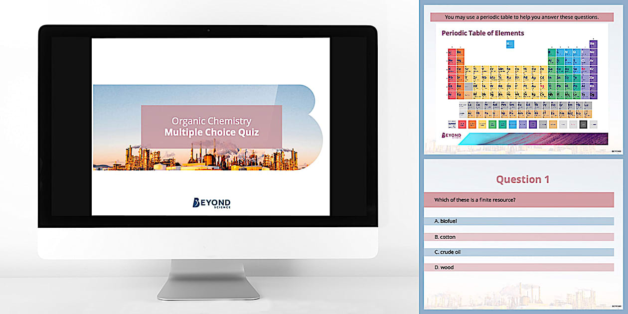 GCSE Organic Chemistry Multiple Choice Quiz PowerPoint