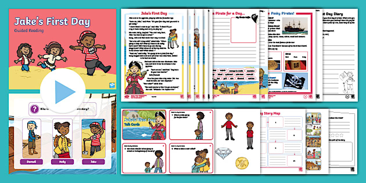 Guided Reading Transition Story | Jake's First Day