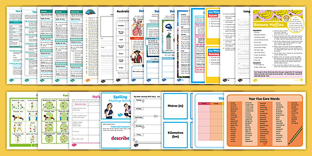 Year 5 Term 2 Week 5 School Closure Home Learning Pack