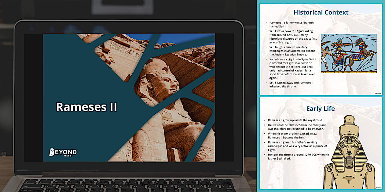 Year 7 History Powerpoint about Rameses II (teacher made)
