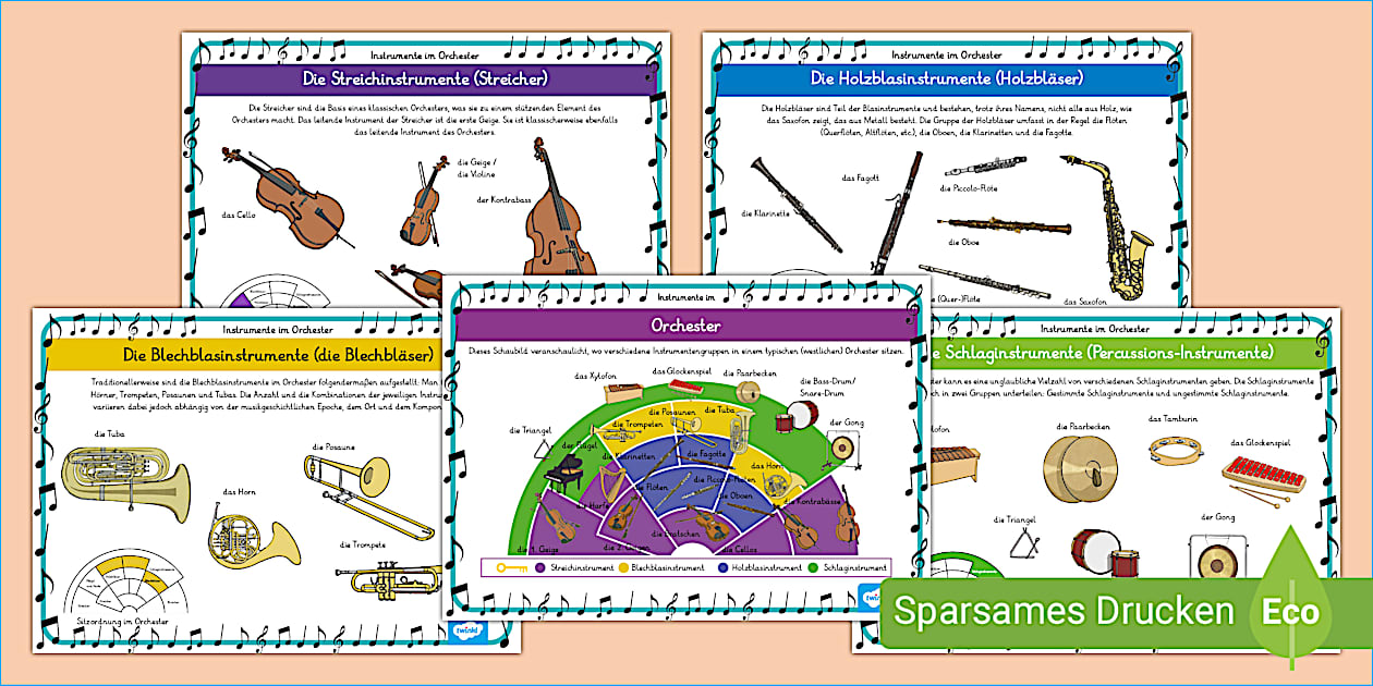 Übersicht | Musikinstrumente | Grundschule: Musikinstrumente in einem