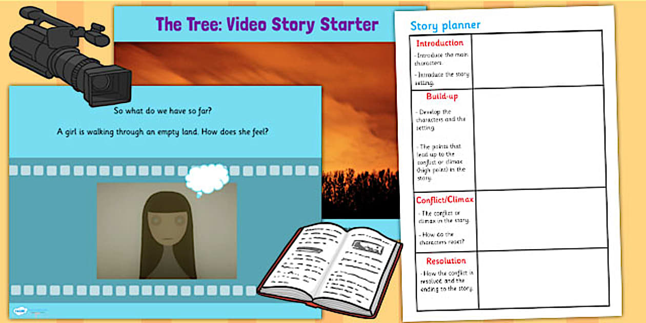 The Tree Video Story Starter Lesson Teaching Pack - stories