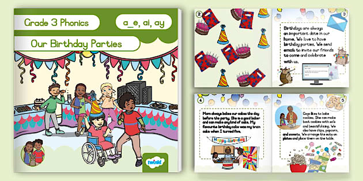 Grade 3 Phonics eBook: a-e; ai; ay (teacher made) - Twinkl