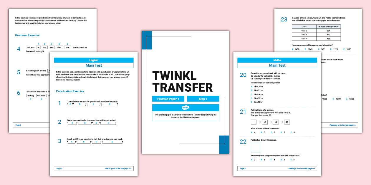 Transfer Test Step 1 Practice Paper 1 (teacher made)