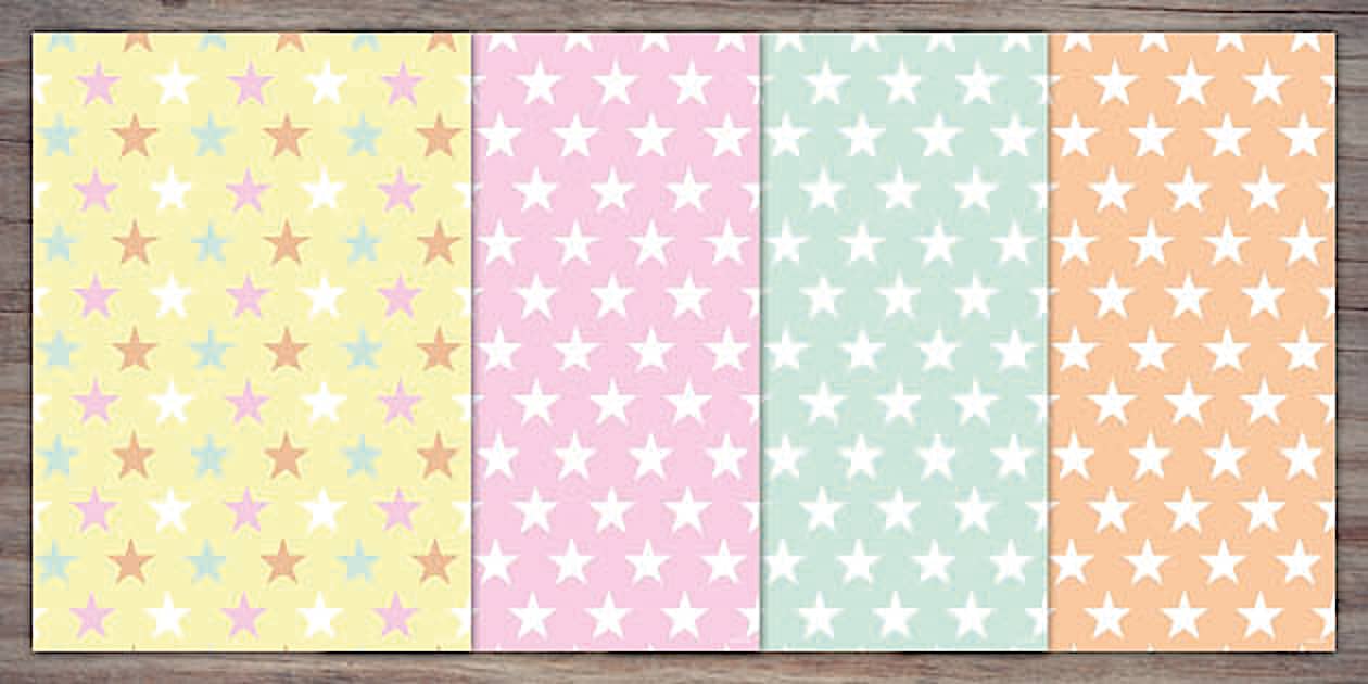 Pastel Star Wrapping Paper | Twinkl Party (teacher made)