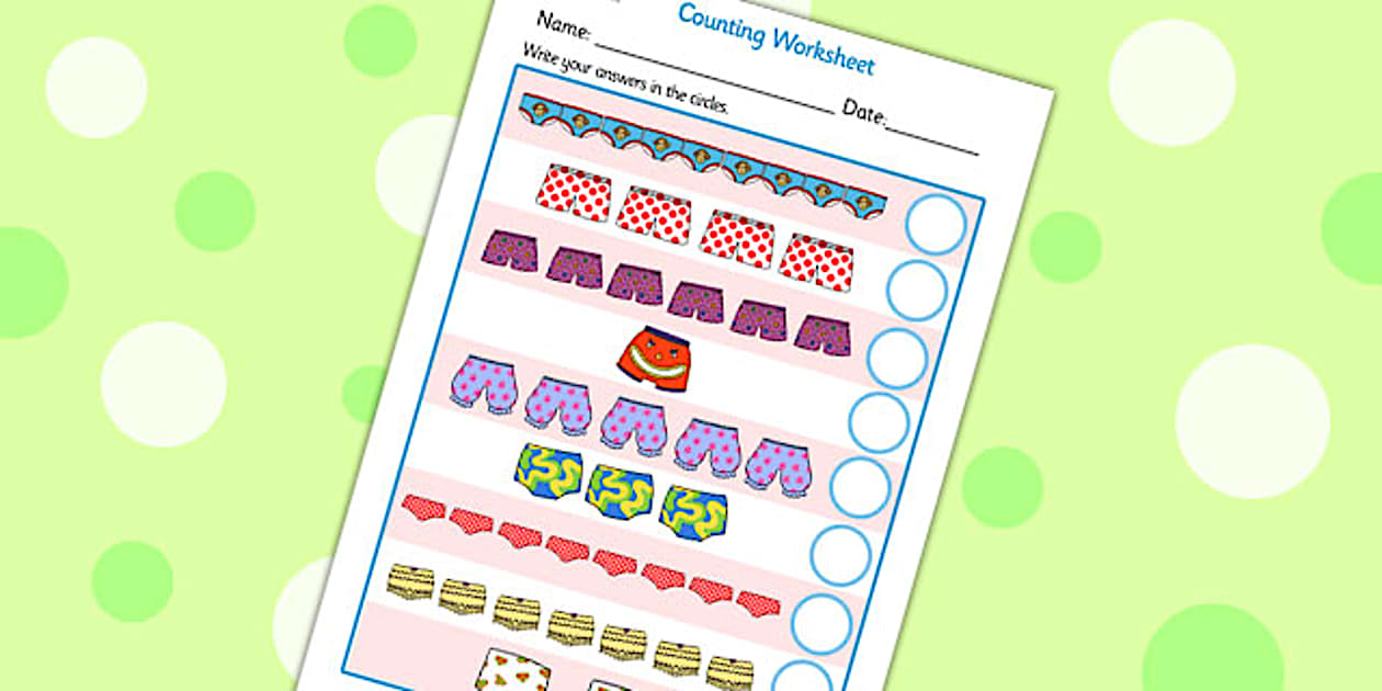 Story Counting Sheet to Support Teaching on Pants - Twinkl