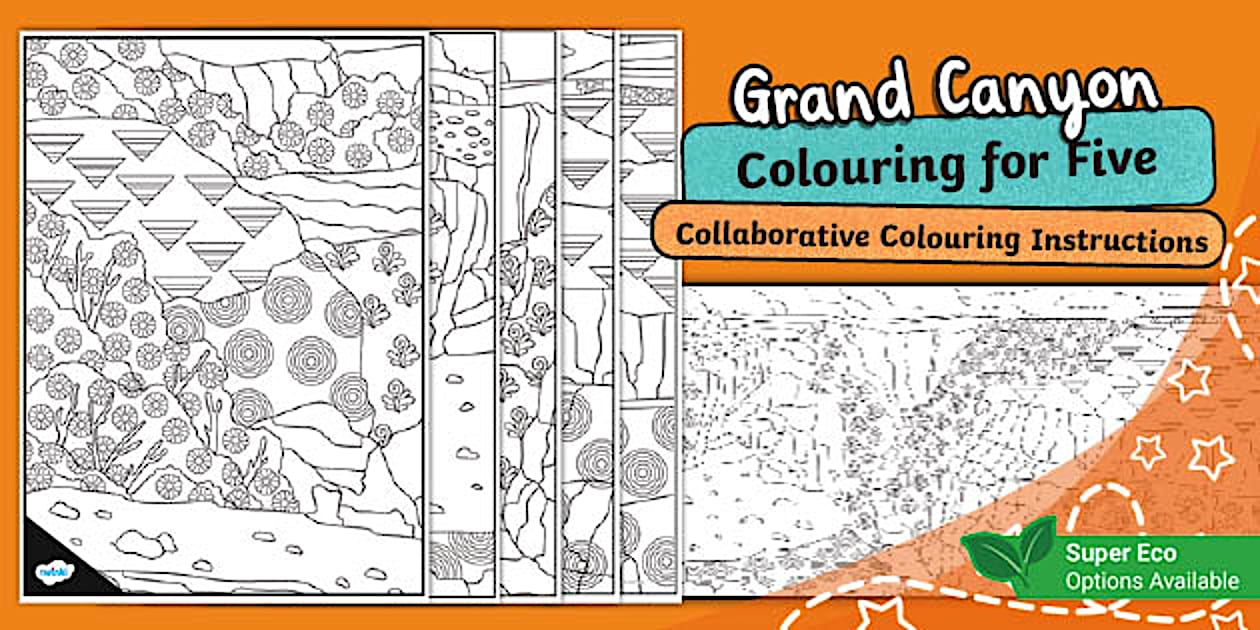 Grand Canyon Colouring for Five | Parent Resource Age 5-7