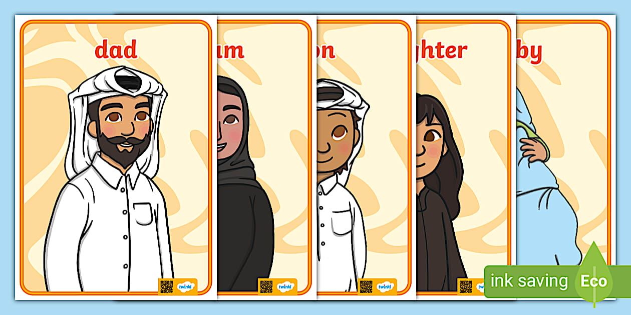 My Family Display Posters (teacher made) - Twinkl