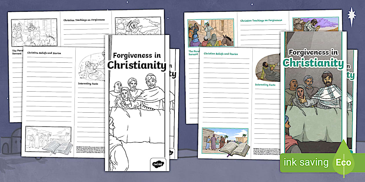 Forgiveness in Christianity Leaflet Template (Teacher-Made)
