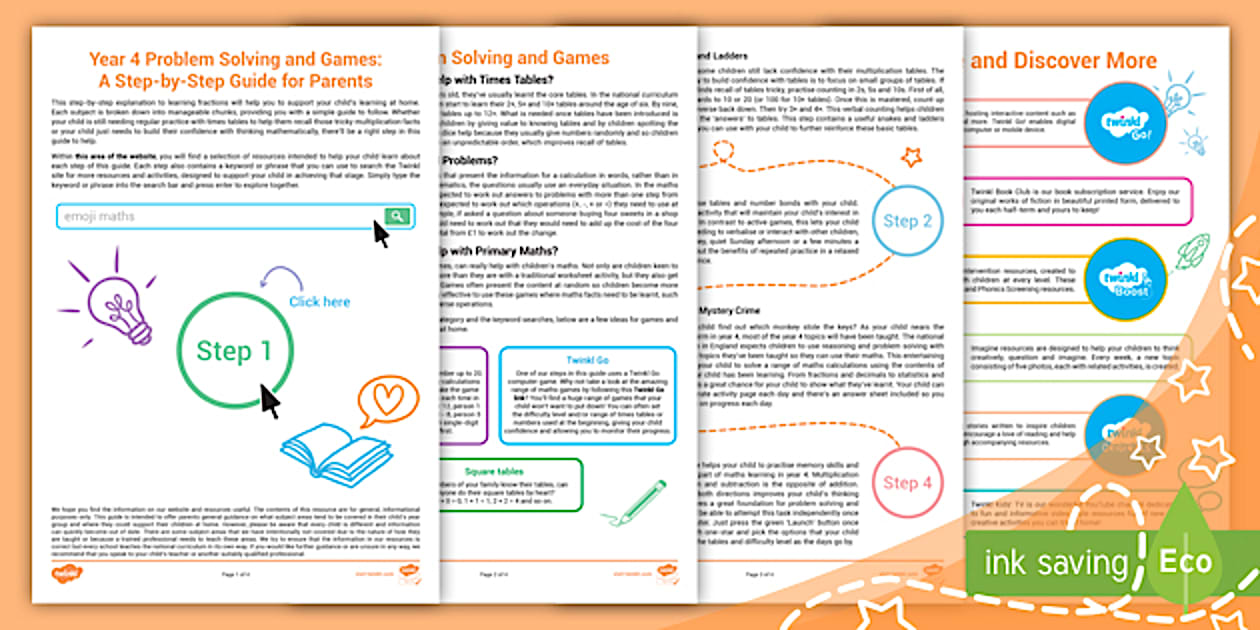👉 Year 4 Problem Solving and Games: A Step-by-Step Guide for Parents