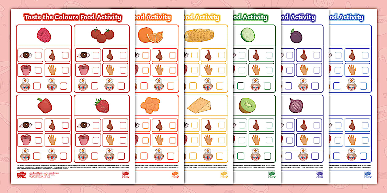 Taste the Colours Food Activity (Teacher-Made) - Twinkl