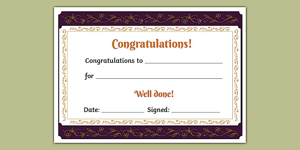 Traditional Tales Themed Star of the Week Certificate