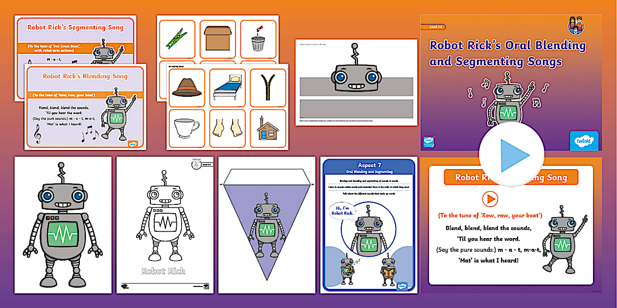 Oral Blending and Segmenting Robot Rick Pack - Phases 1 & 2